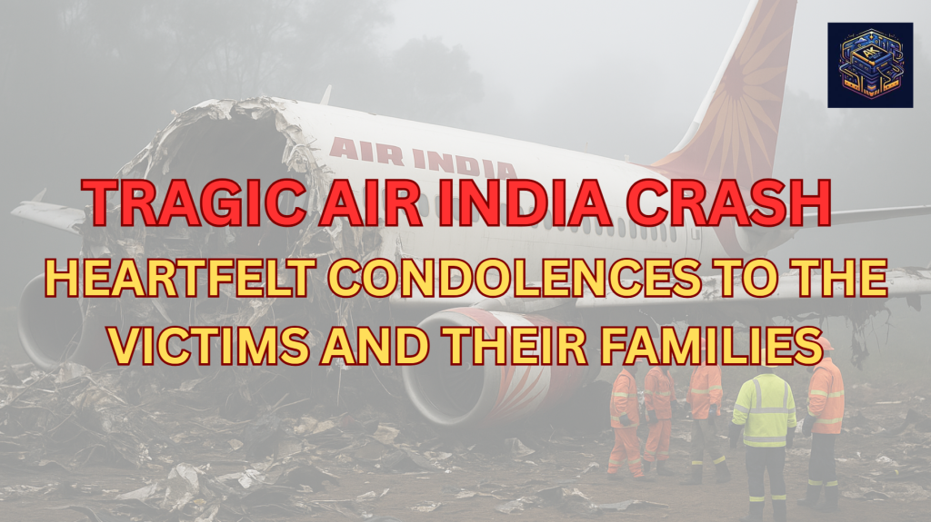 Tragic Air India Crash Today | Heartfelt Condolences to the Victims and ...